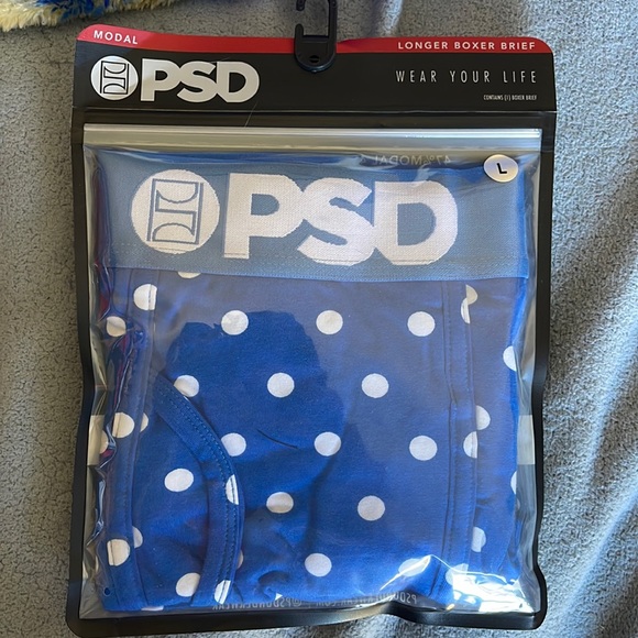 PSD | Underwear & Socks | Mens Psd Modal Blue Dots Boxer Brief | Poshmark